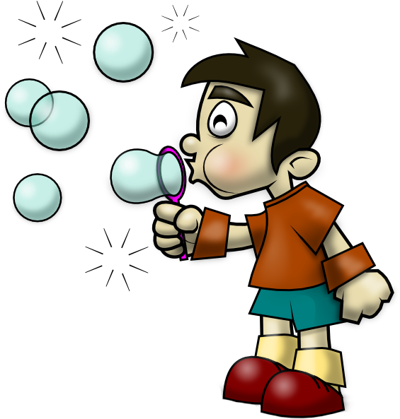 Download Free Boy Blowing Bubbles Clip Art - Blow A Bubble Clipart ...