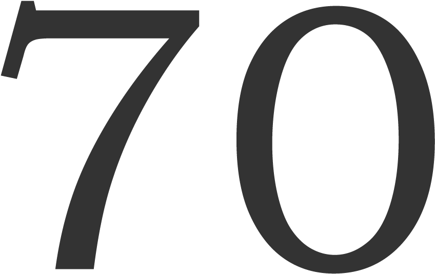 Download Transparent Number 70 Clipart - Circle - ClipartKey