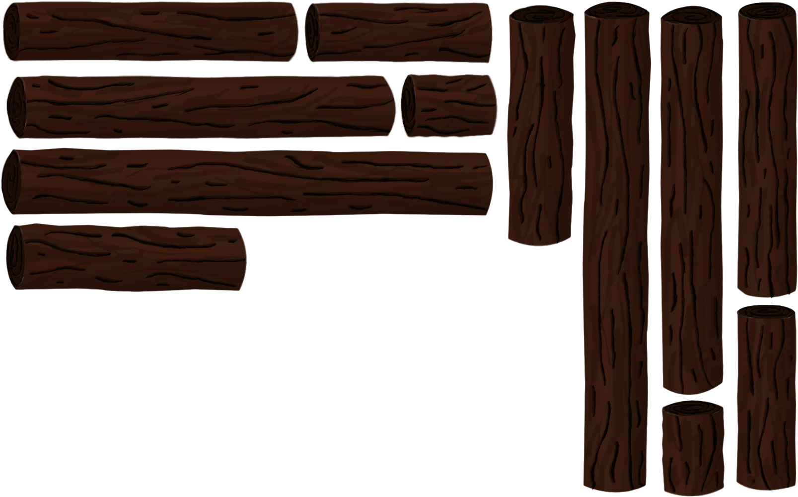 Download Log Sprite Sheet Clipart , Png Download - Wooden Log Sprite ...