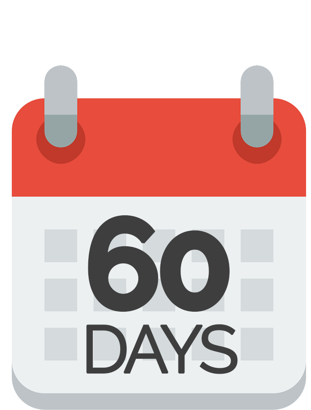 Download Calendar Icon 60 Days - Circle - ClipartKey