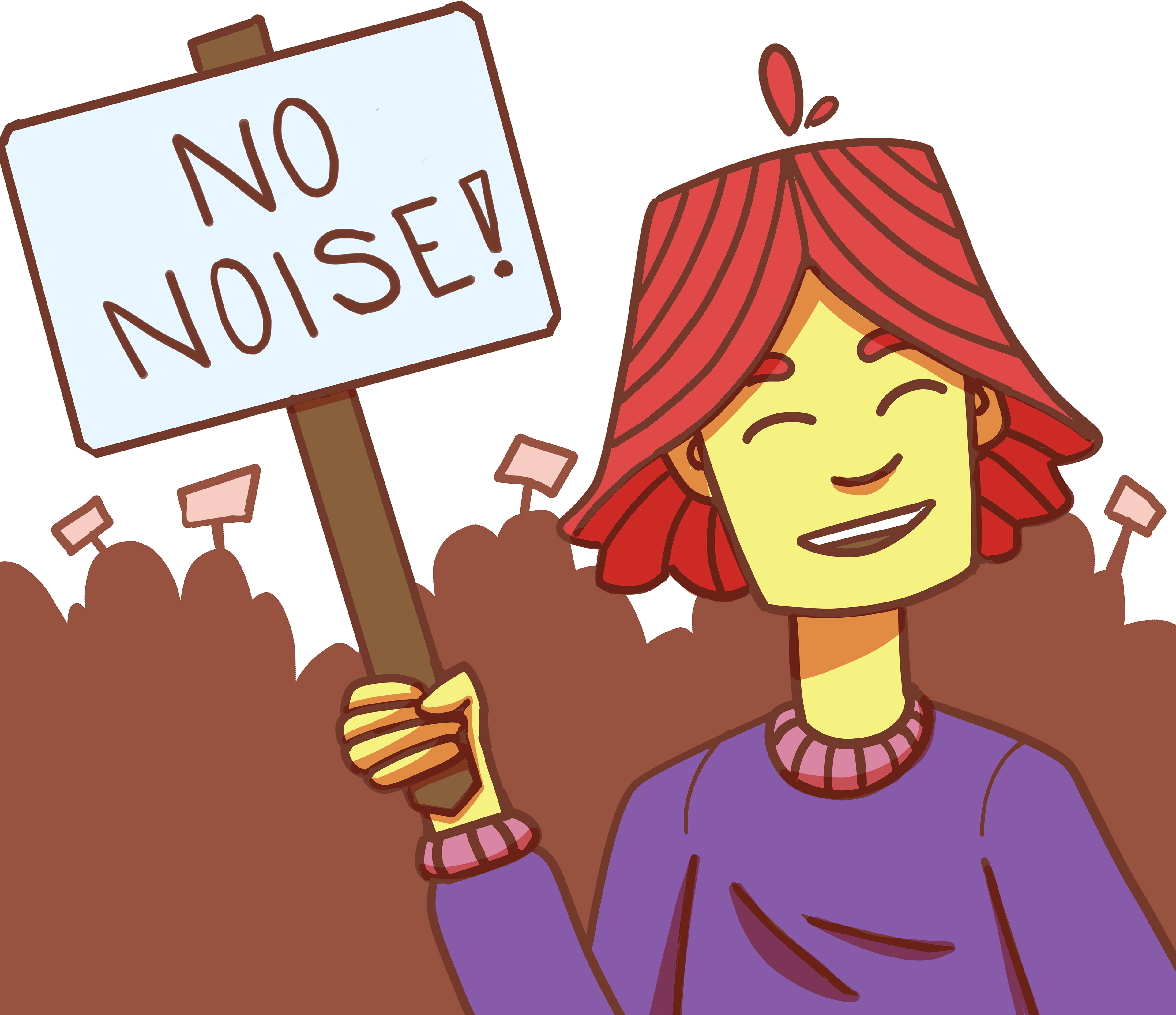 Download Too Noisy Clipart - Cartoon - ClipartKey