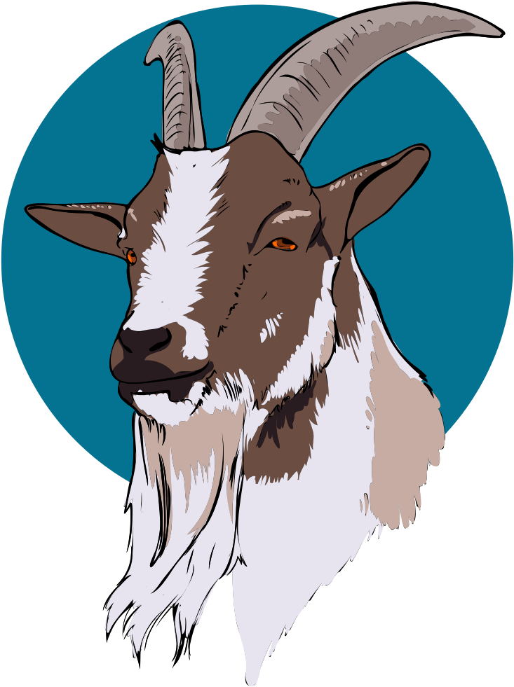 Download Transparent Goats Png - Png Goat Head Free - ClipartKey