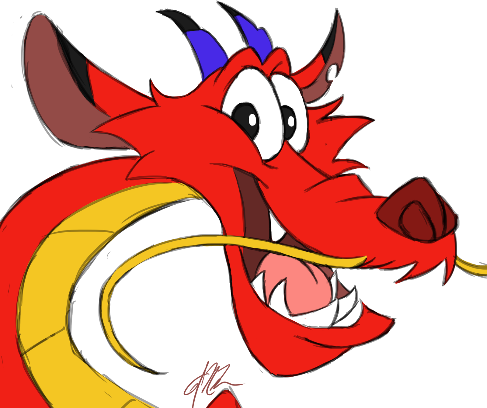 Download Mushu Png Image Background - Mushu Mulan Transparent - ClipartKey
