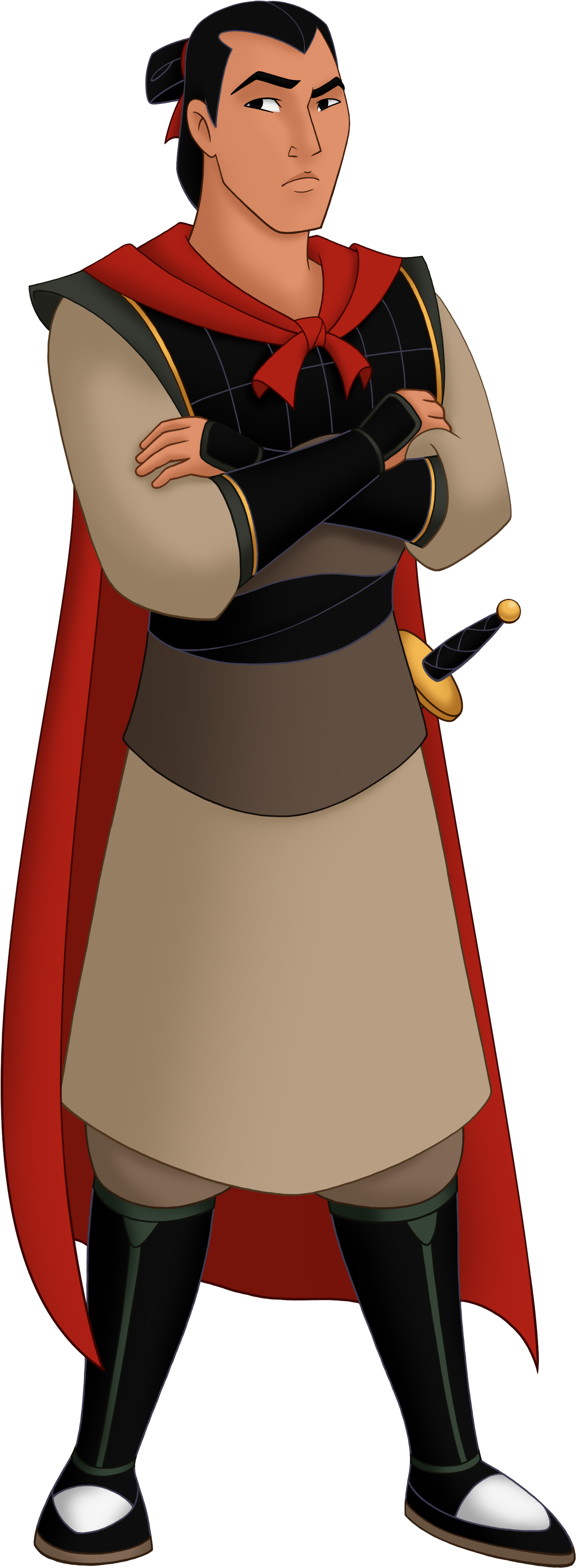 Download Transparent Mulan Clipart - Shang Mulan Full Body - ClipartKey