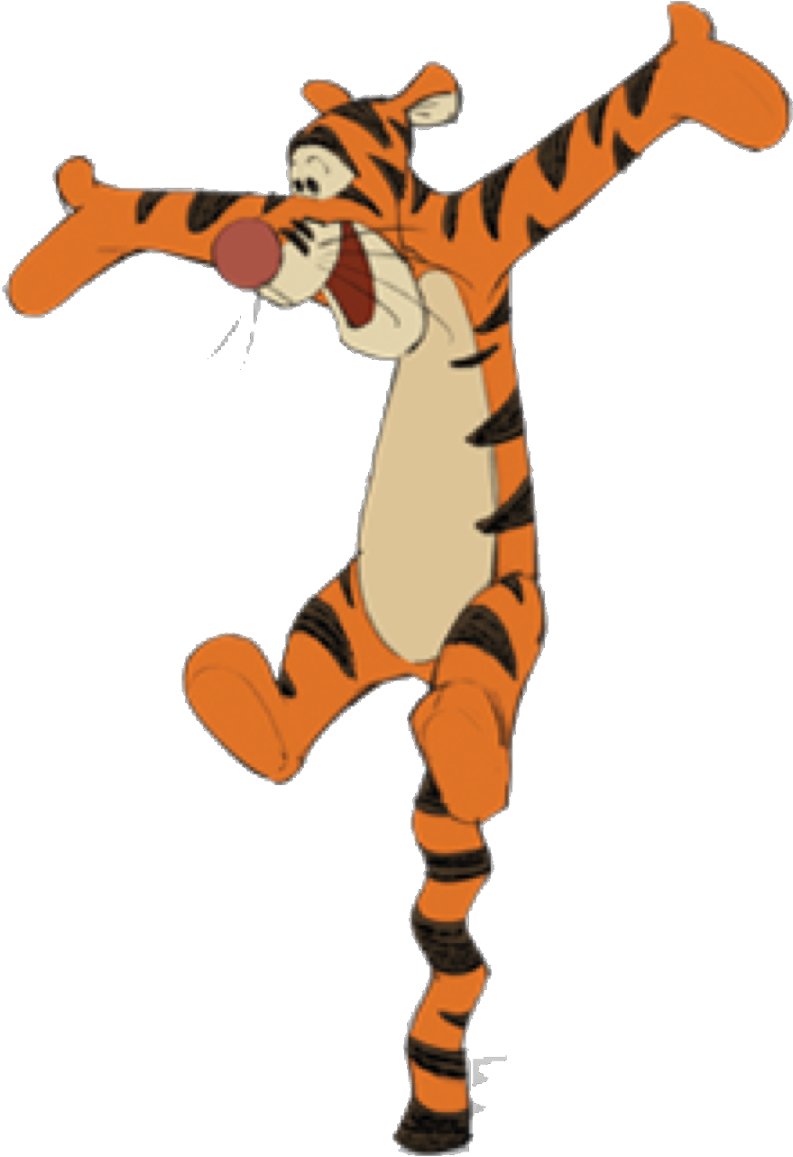 Download #tigger #freetoedit - Tigger Bouncing On Tail - ClipartKey