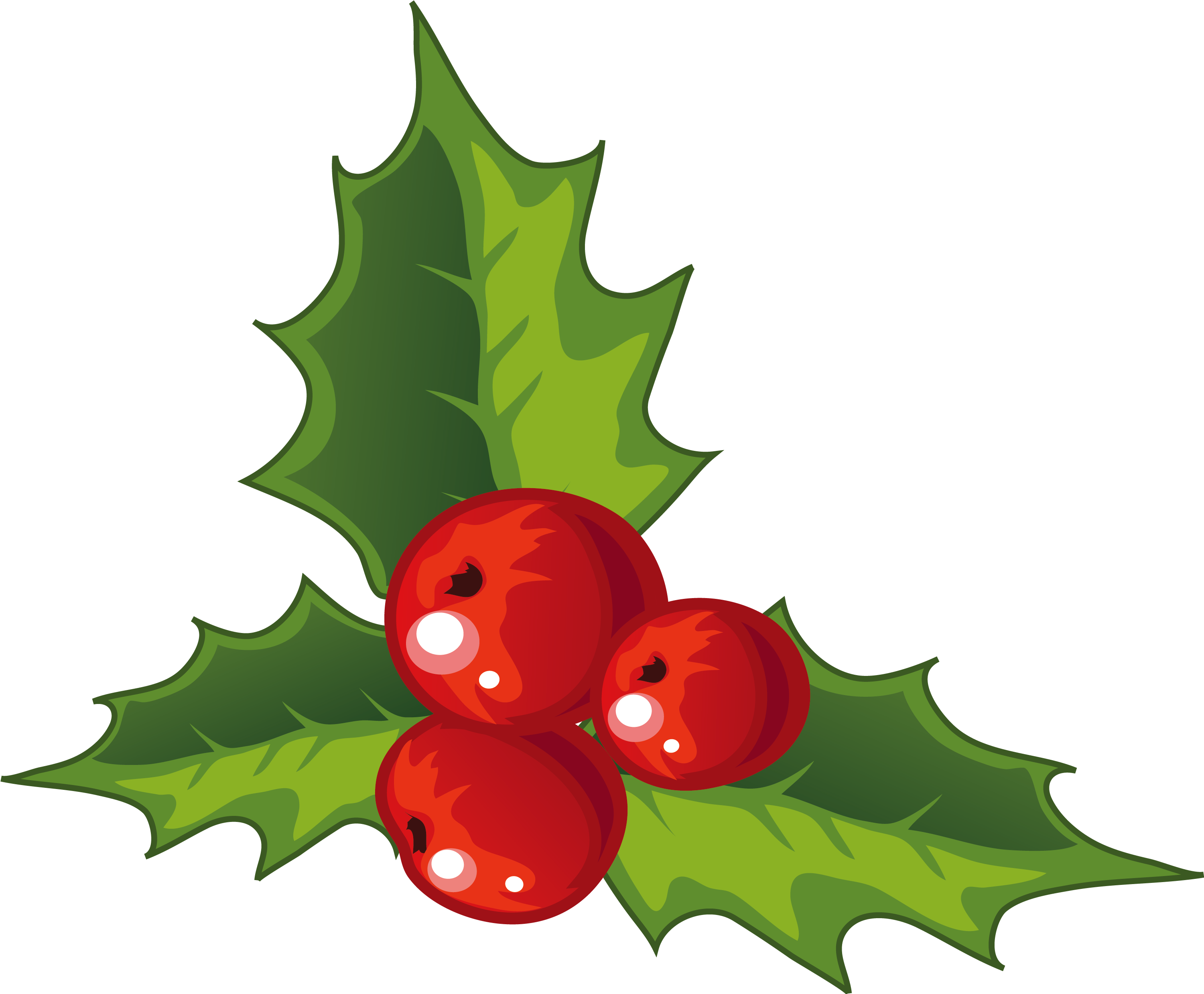 Download Christmas Decorations For Clipart , Png Download - Holly ...