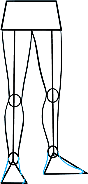 Download How To Draw Legs - Line Art - ClipartKey