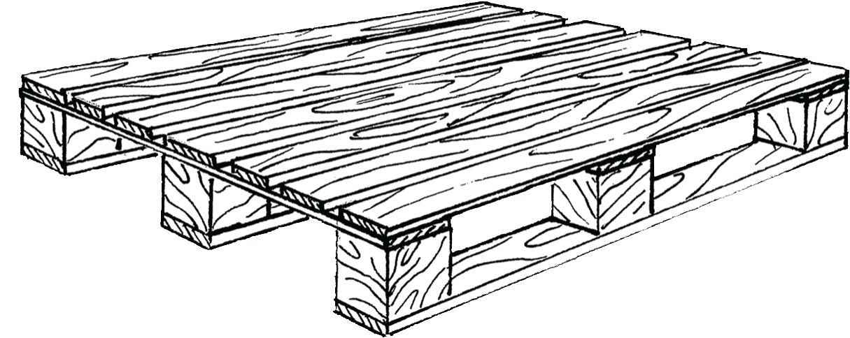 Download Cwpca The Different Types Of Wood Pallets - Drawing Wooden ...