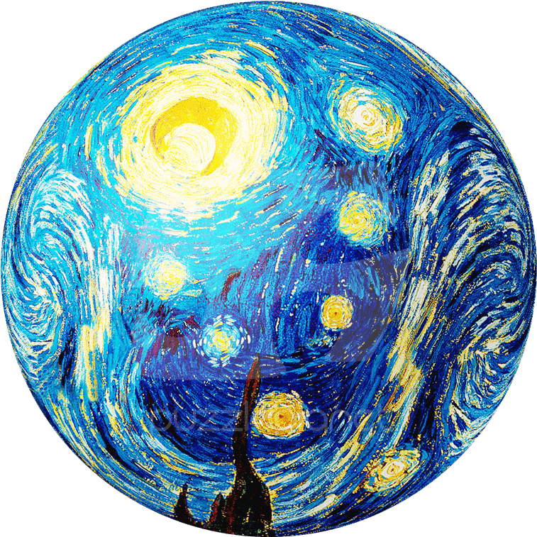 Download Starry Night In Bethlehem - Starry Night Van Gogh Png - ClipartKey