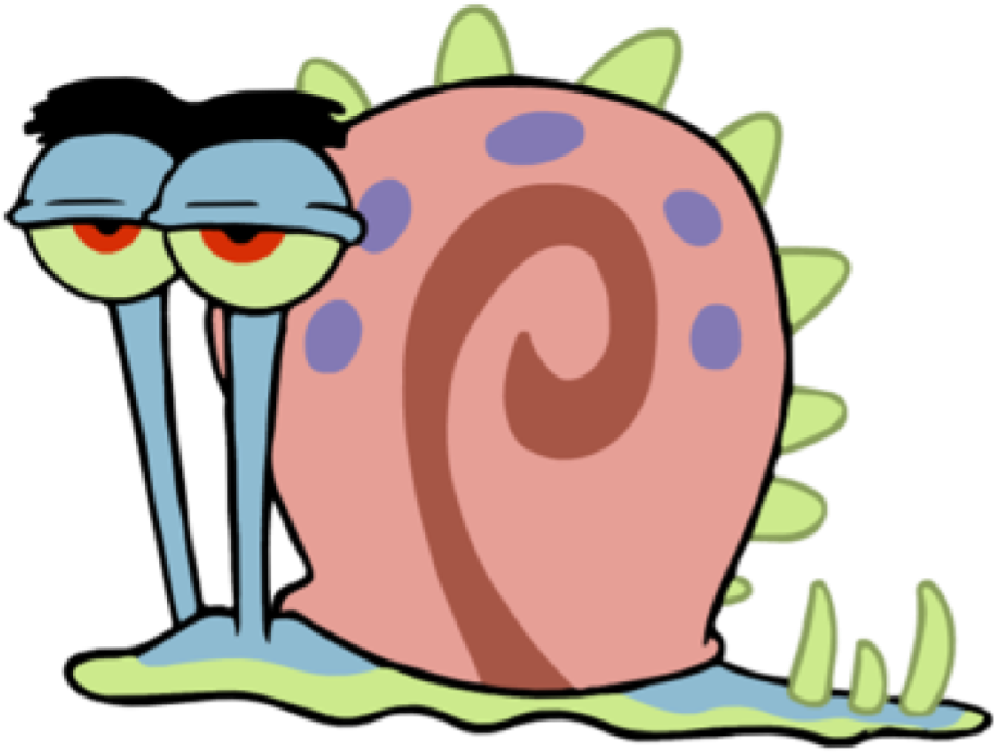 Download Transparent Gary The Snail Clipart - ClipartKey