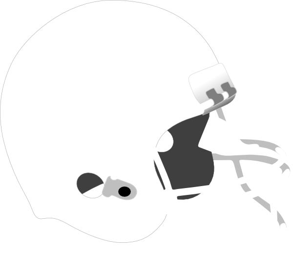 Download Transparent Football Helmet Clip Art - White Football Helmet ...