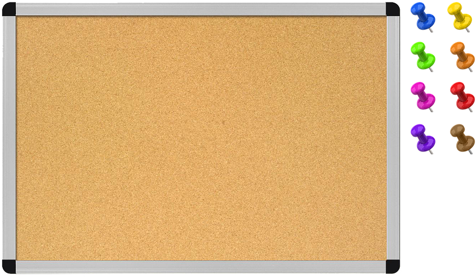 Download Yellow,bulletin Board,display Board,rectangle,paper - Cork ...