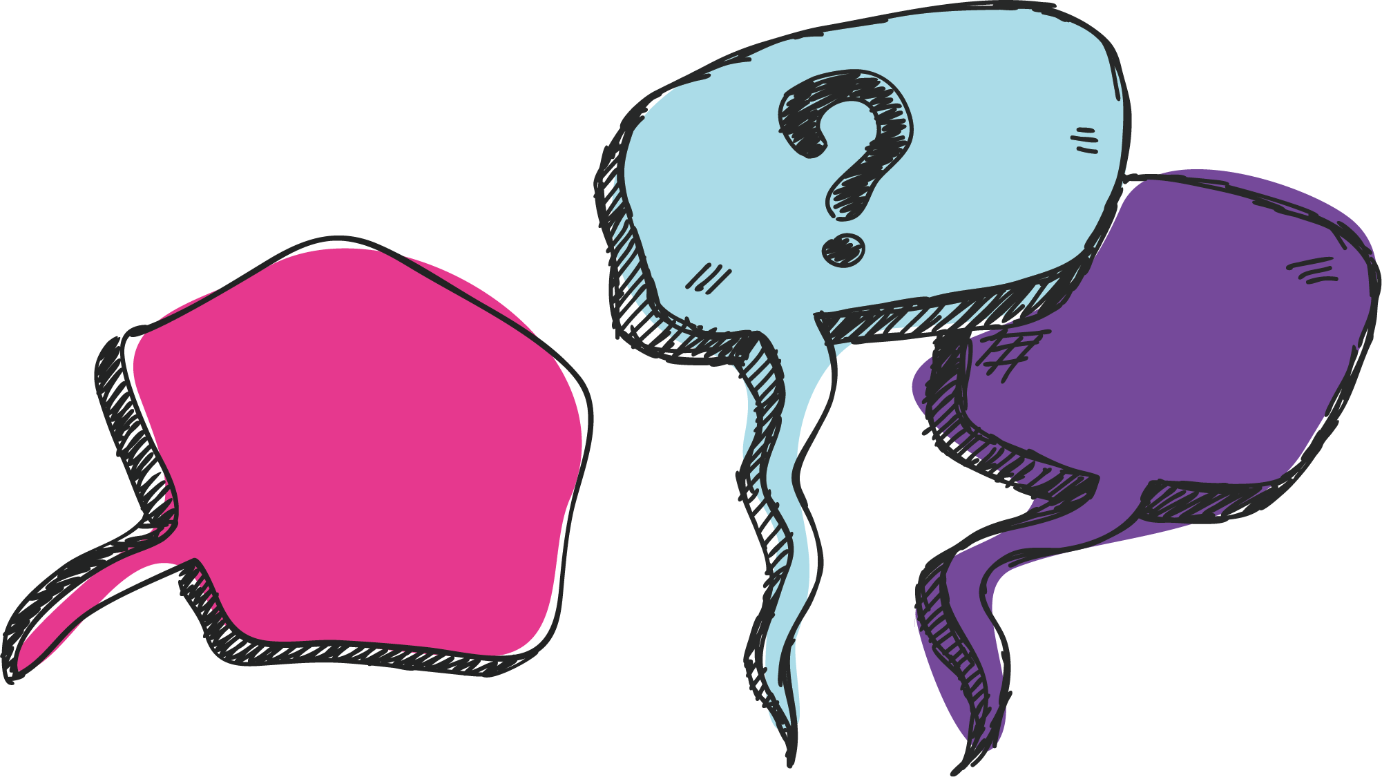 Download Transparent Punctuation Clipart - 吹き出し 素材 手書き 風 - ClipartKey