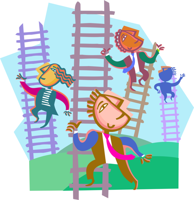 Download Graphic Free Adversary Rivals Climb Ladders Vector - Career ...