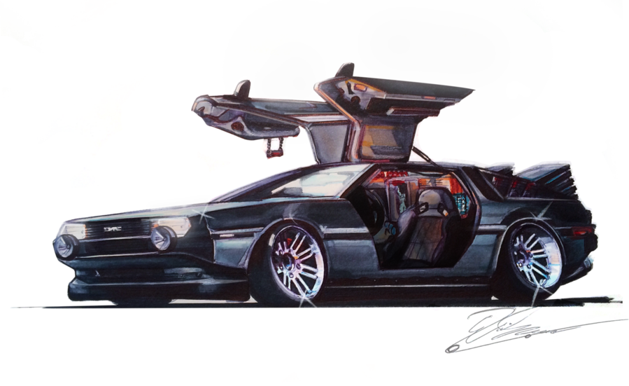 Download Download Scale Model Clipart Delorean Dmc-12 Model - Dmc ...