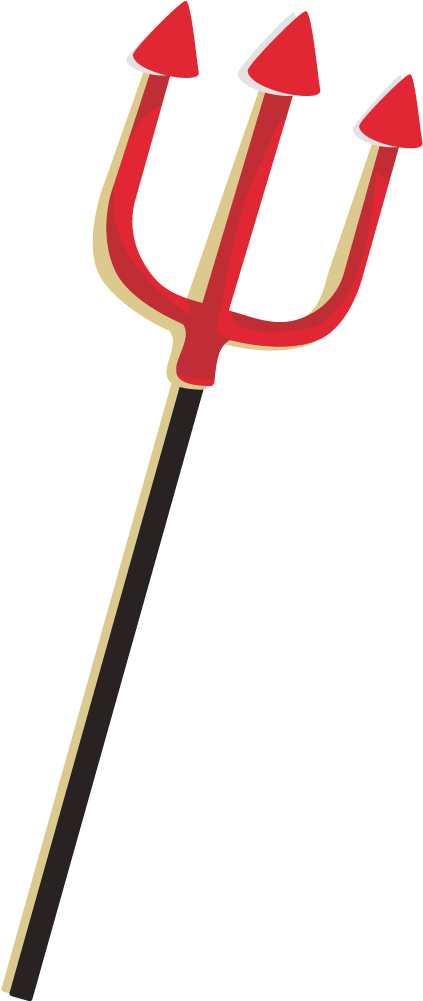 Download Devil Clipart Pick - Devil Staff Clipart - ClipartKey