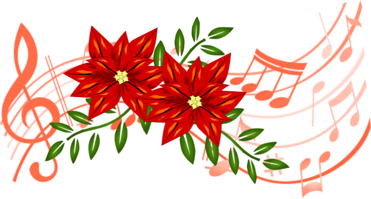 Download Christmas Flower And Music Offering Form - Colorful Music ...