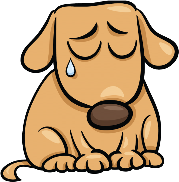 Download Sad Dog Clipart - Sad Dog Coloring Pages - ClipartKey