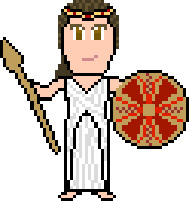 Download Pixel Art Athena - Athena Pixel Art - ClipartKey