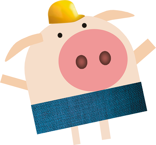 Download Blue-pig - Cartoon - ClipartKey