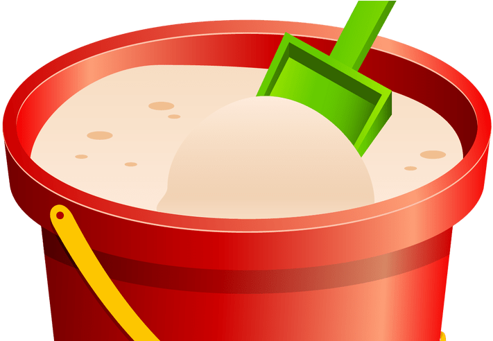 Download Transparent Sand Pail Clipart - Bucket Beach Toys Png - ClipartKey