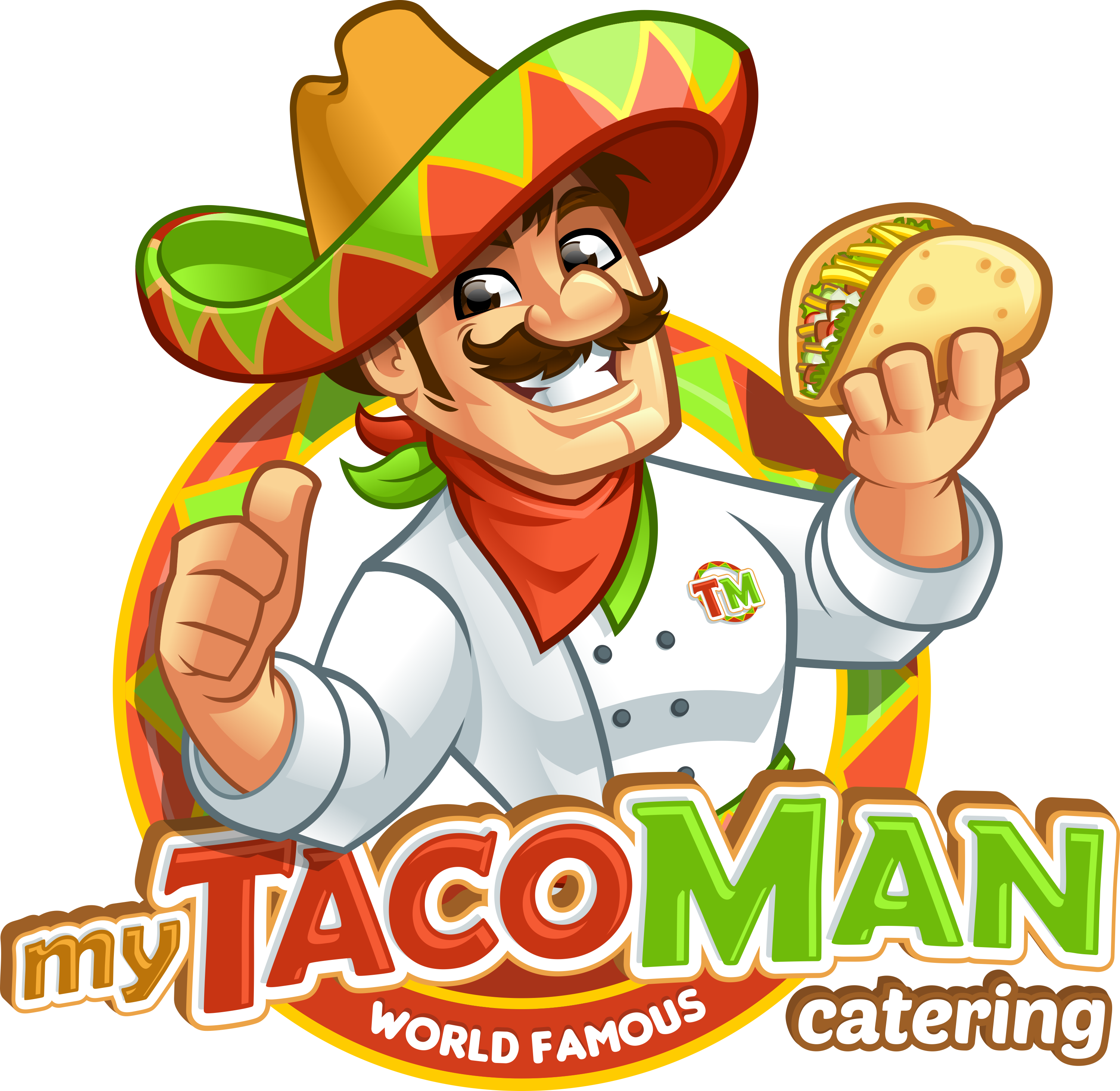 Download My Taco Man Catering Logo - Taco Man - ClipartKey
