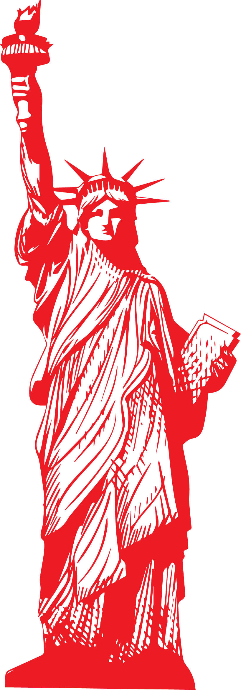 Download Statue Of Liberty Clipart Png - Liberty Statue Vector Png ...