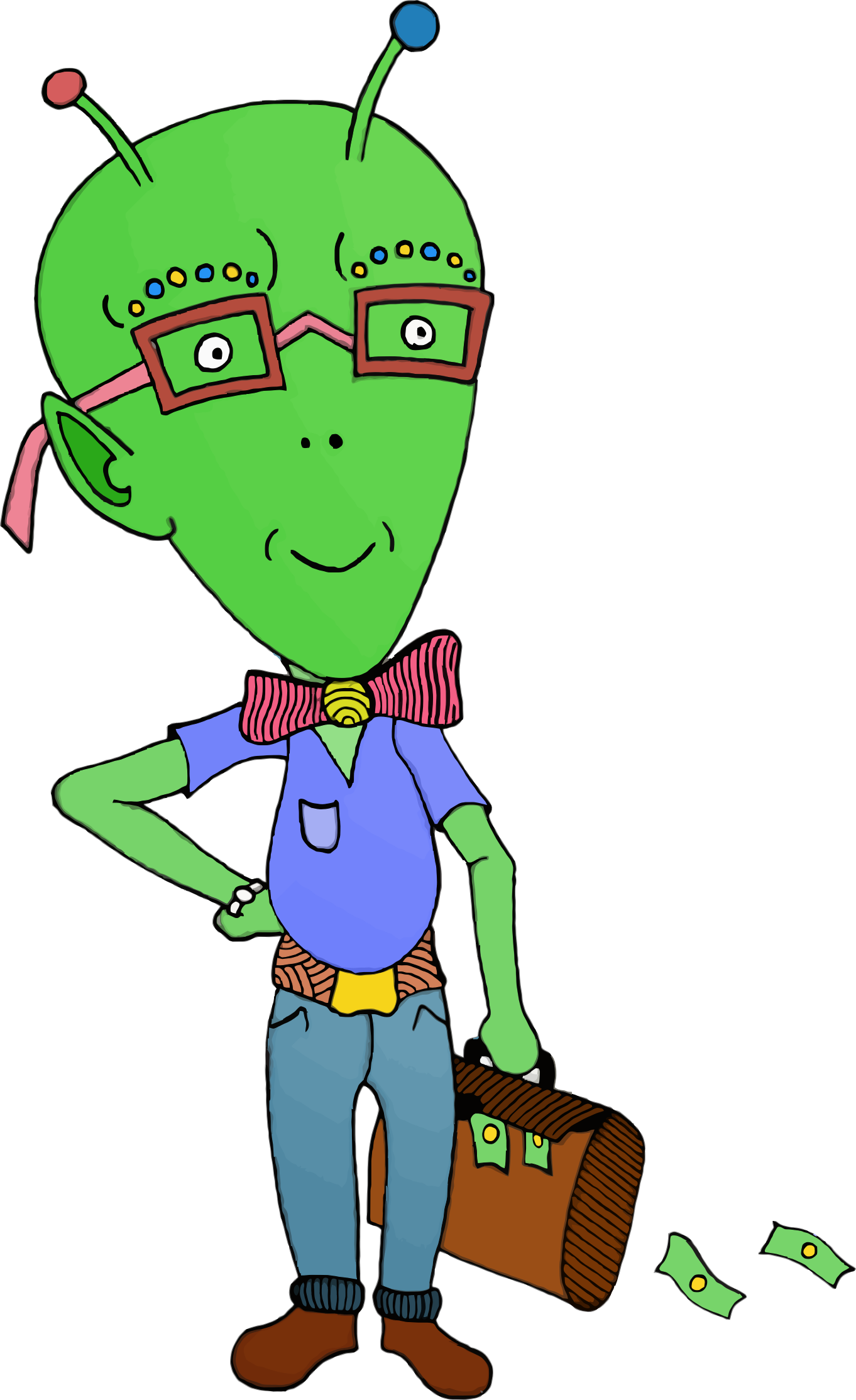 Download Hipster Alien Clip Arts - Martian Clipart - ClipartKey