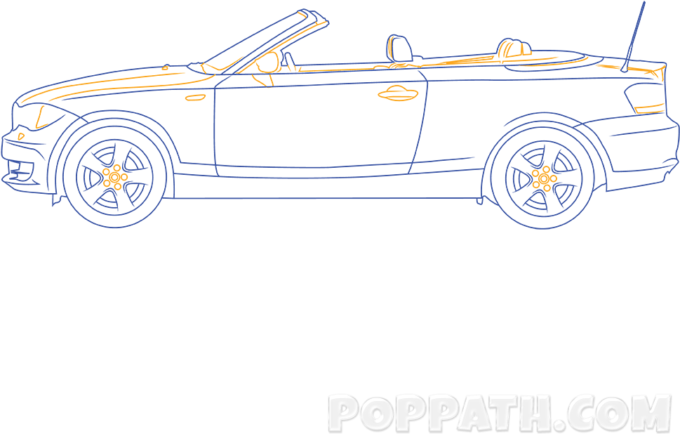 Download Convertible Car Body Type Outline - Convertible - ClipartKey