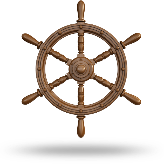 Download Transparent Ship Wheel Png - Ship Wheel - ClipartKey