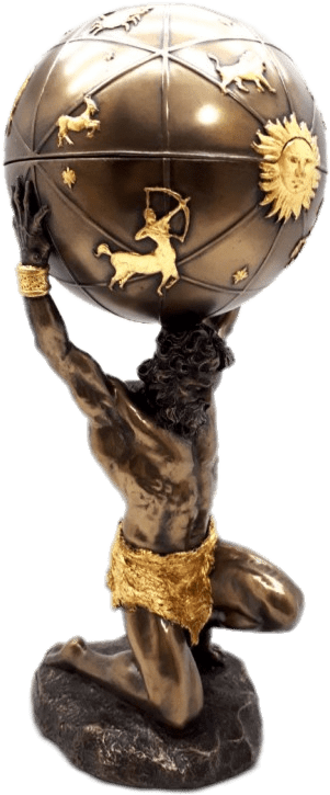 Download Atlas Carrying Celestial Sphere - Atlas Titan - ClipartKey