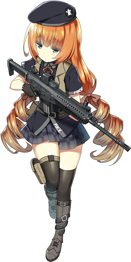 Download «anime Girl Gun Transparent & Png Clipart Free Download - Arx ...