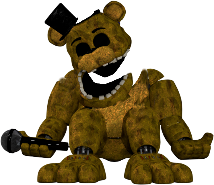 Download Fnaf Sfmfnaf Unwithered Golden Freddy - Withered Golden Freddy ...