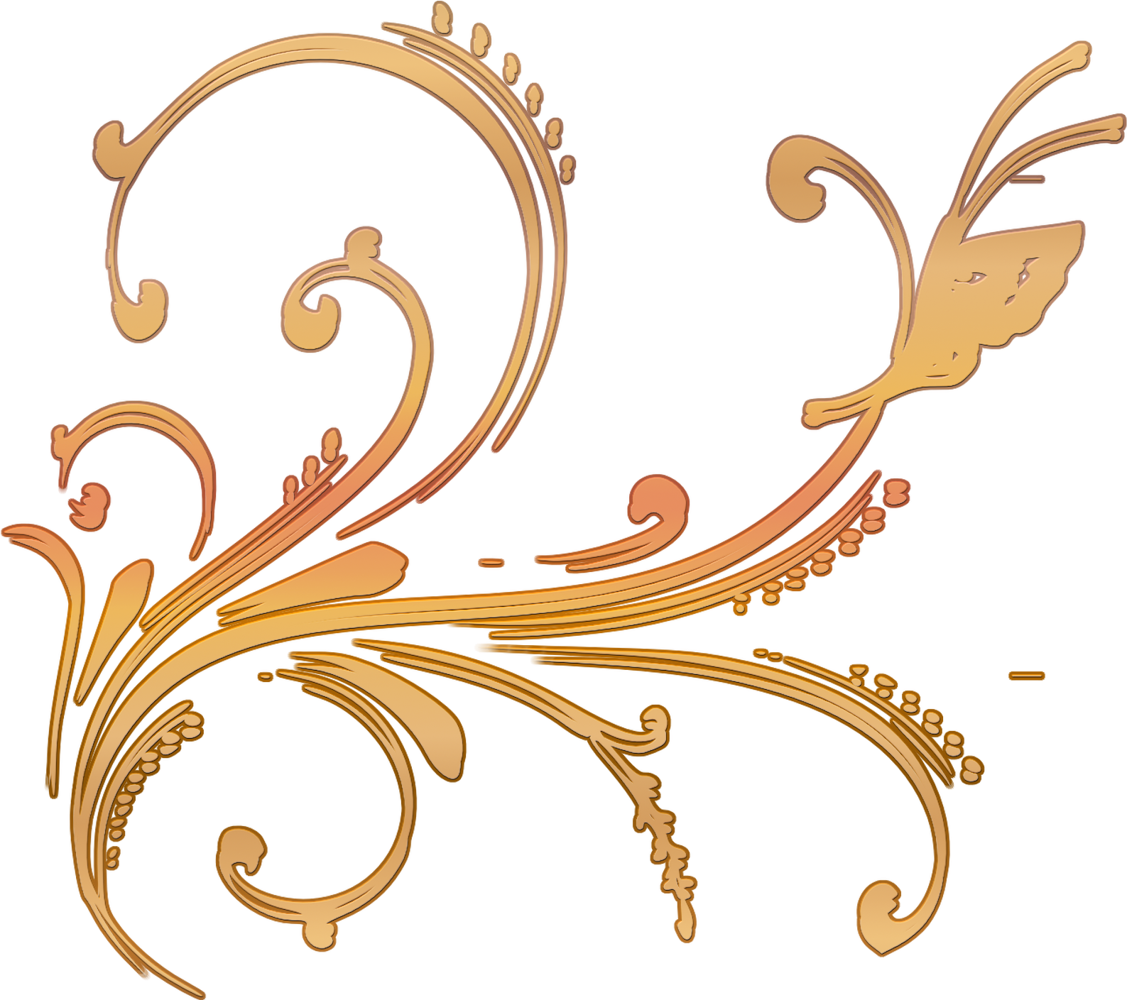 Download Clip Art Scroll Sticker Design With Ornate Vector And ...