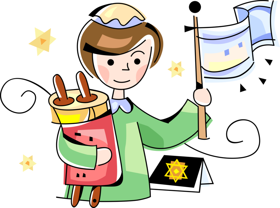 Download Vector Illustration Of Hebrew Sefer Torah Parchment - Cartoon ...