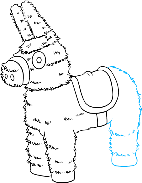 Download Draw A Pinata Step By Step - ClipartKey