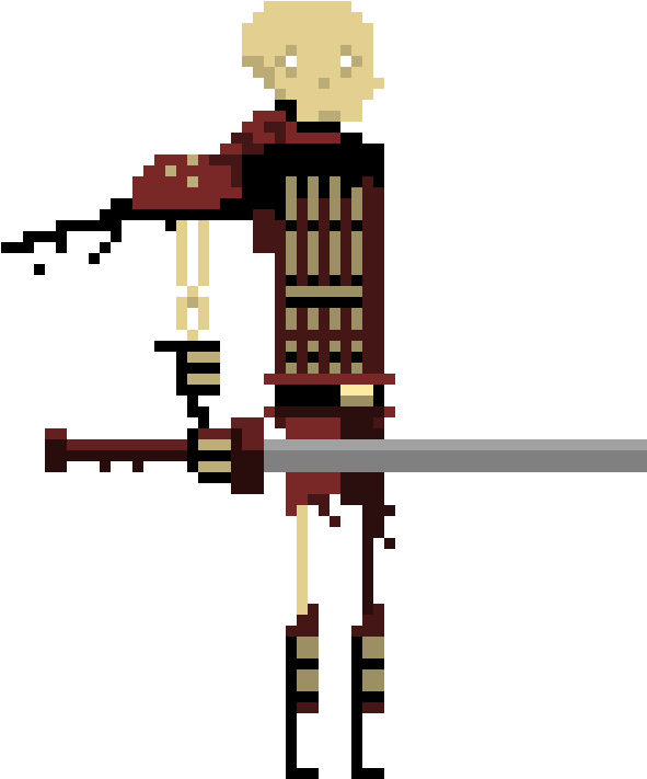 Download Skeleton Warrior Pixel Art - ClipartKey
