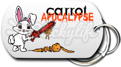Download Carrot Apocalypse Key Chain Front - Cartoon - ClipartKey