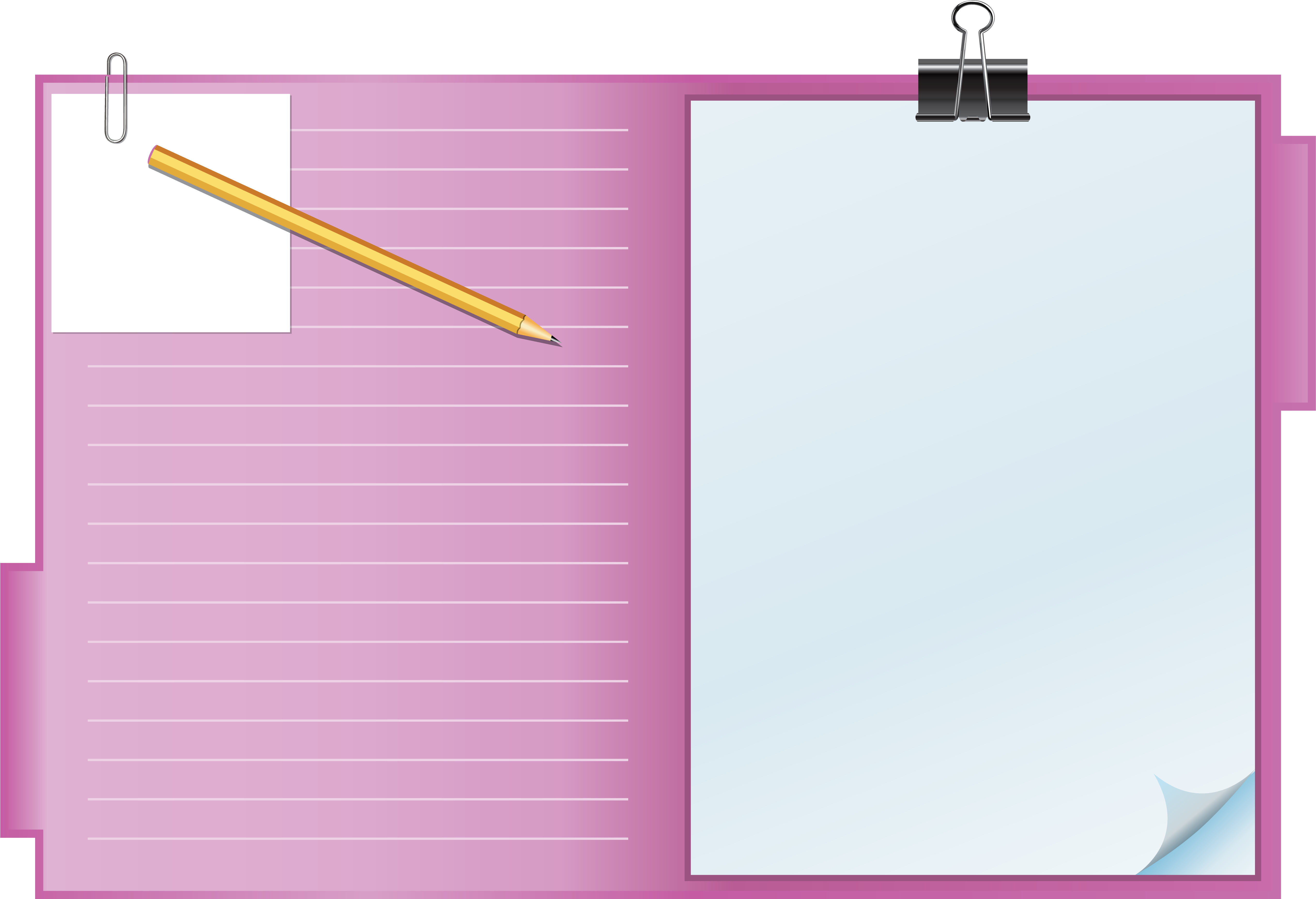 Download Clipboard And Pencils Vector Free Vector / 4vector - Pink ...