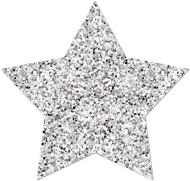 Download Transparent Glitter Stars Png - Silver Glitter Star Clipart ...