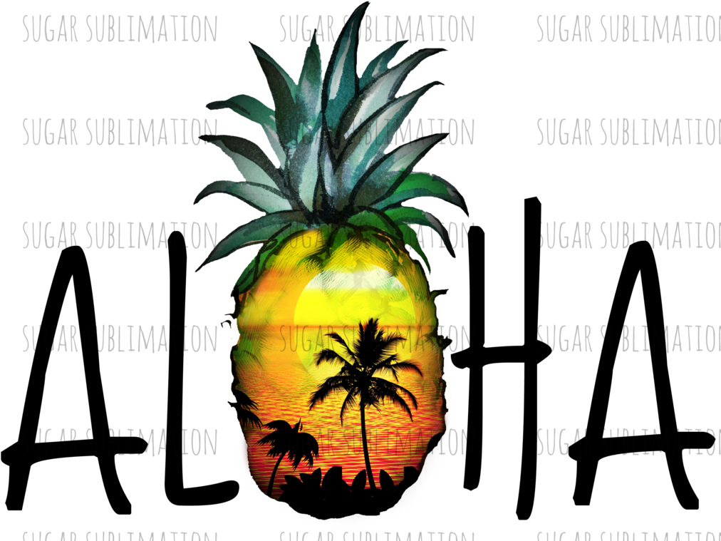 Download Aloha Pineapple Sunset Clipart , Png Download - Kayak - ClipartKey