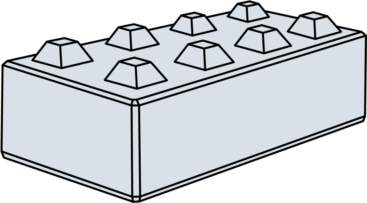 Download Legio Interlocking Blocks Drawing - ClipartKey