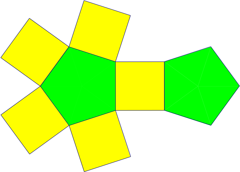 Download Clip Art Pentagonal Prism Net - Shape Of Pentagonal Prism Get ...