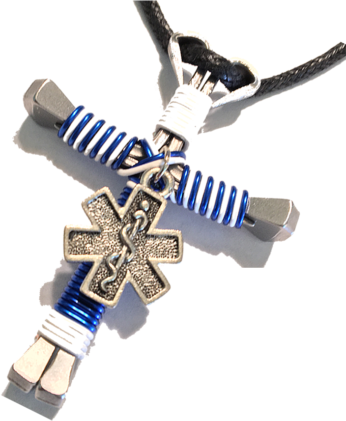 Download Paramedic/emt Cross Necklace - Ems Cross Necklace - ClipartKey