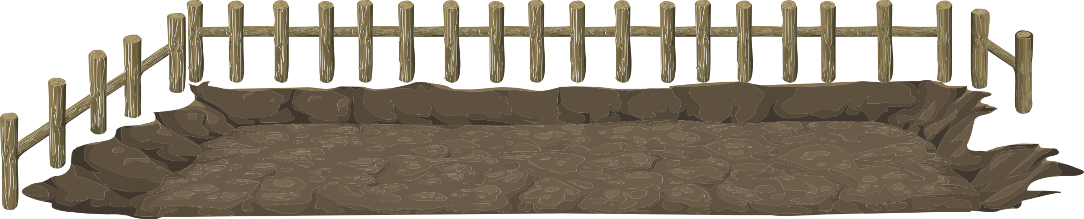 Download Farm Cliparts Pen - Cartoon Animal Farm Pen - ClipartKey