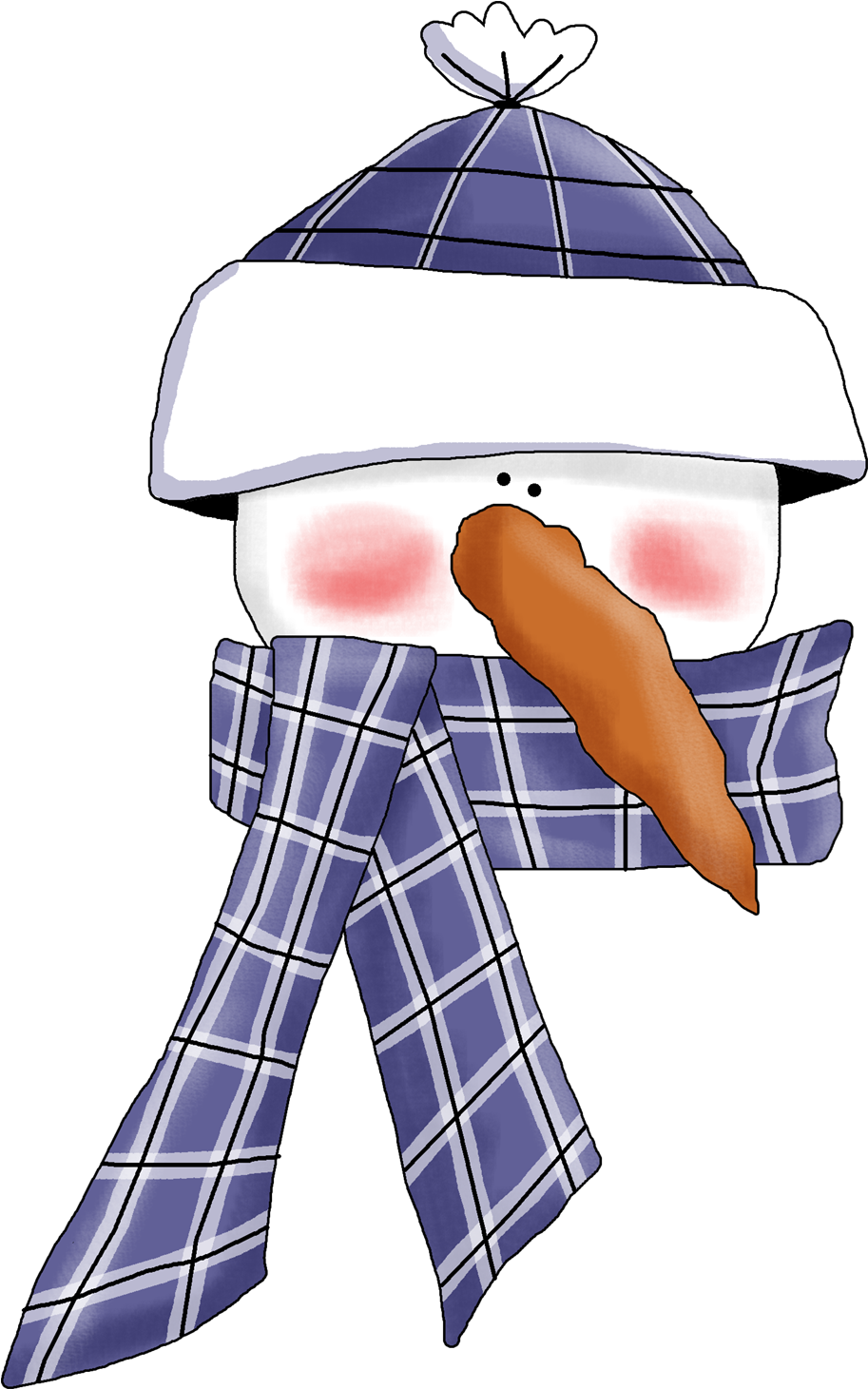 Download Clipart Snowman Head - Snowman - ClipartKey