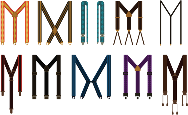 Download Suspenders Vector - Suspenders For Men Vector - ClipartKey