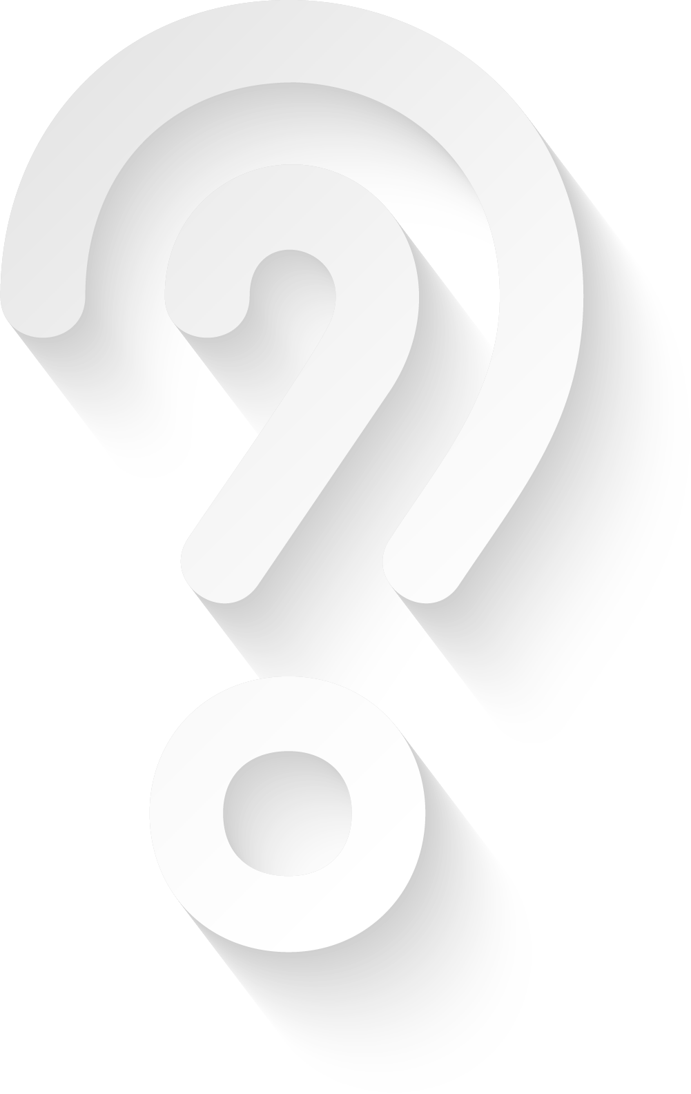 Download Question Mark White Png - 3d Question Marks Transparent Png - ClipartKey
