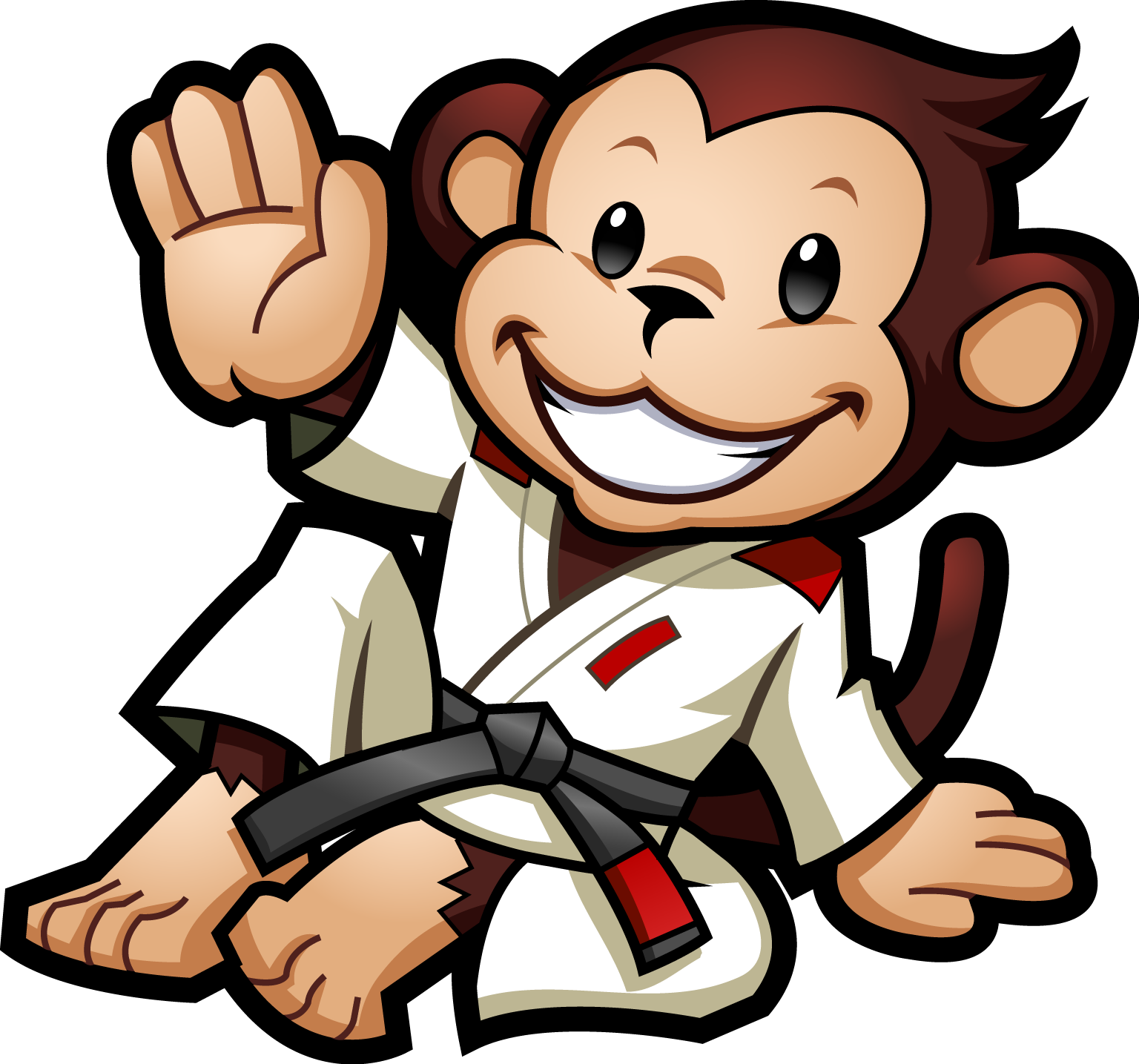 Download Jiu Jitsu Kids Monkey , Transparent Cartoons - Kids Jiu Jitsu ...