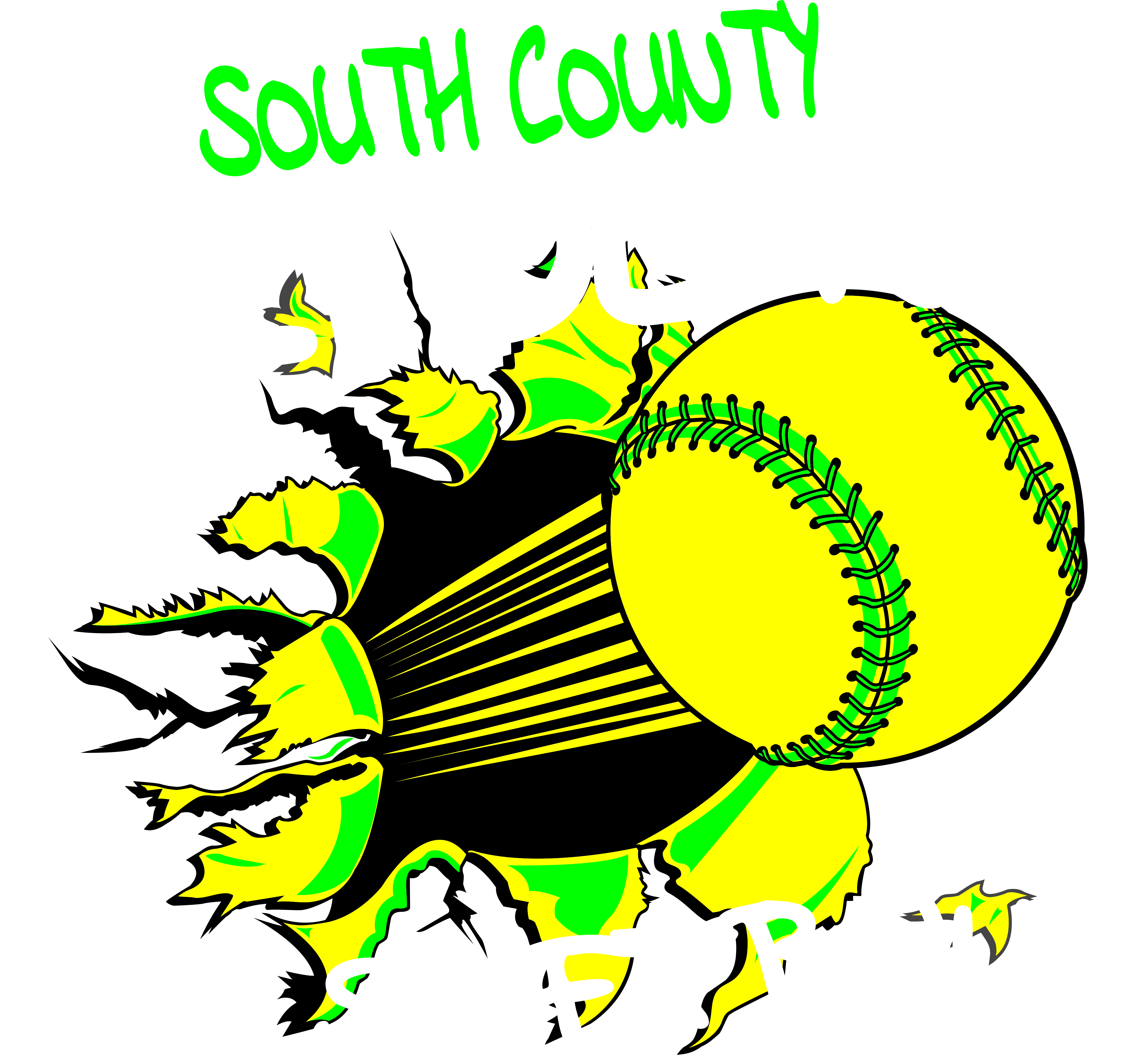 Download Softball Logos Black And White - ClipartKey